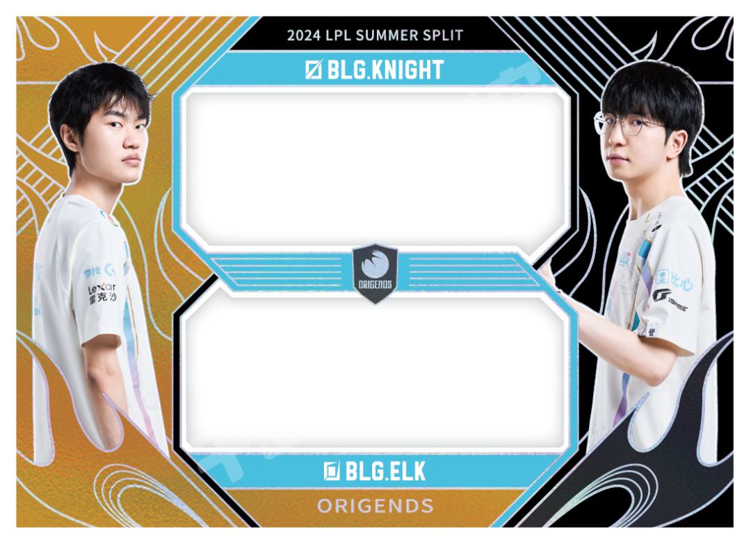 BLG.KNIGHT&BLG.ELK | BLG - 光启ORIGENDS - KNIGHT_卓定 - ELK_赵嘉豪 - 电竞卡牌 - 黑金 ...