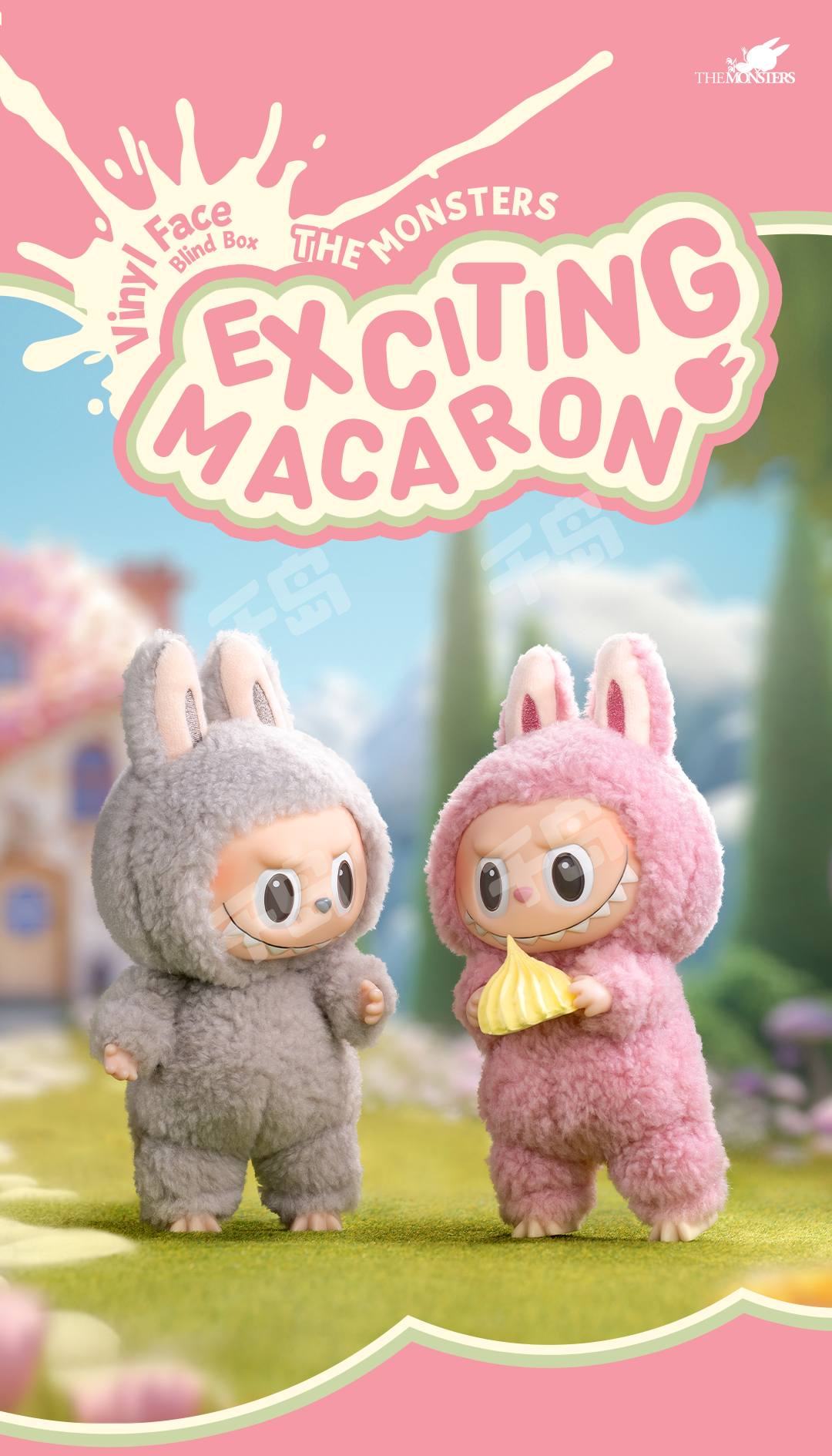 心动马卡龙搪胶脸系列 | THE MONSTERS/LABUBU - 泡泡玛特｜千岛